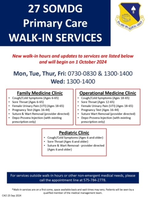 Cannon Air Force Base > Cannon Medical Resources